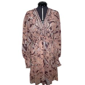Anthropologie | Dresses | Opt One Pretty Time Anthropologie Floral Bird ...